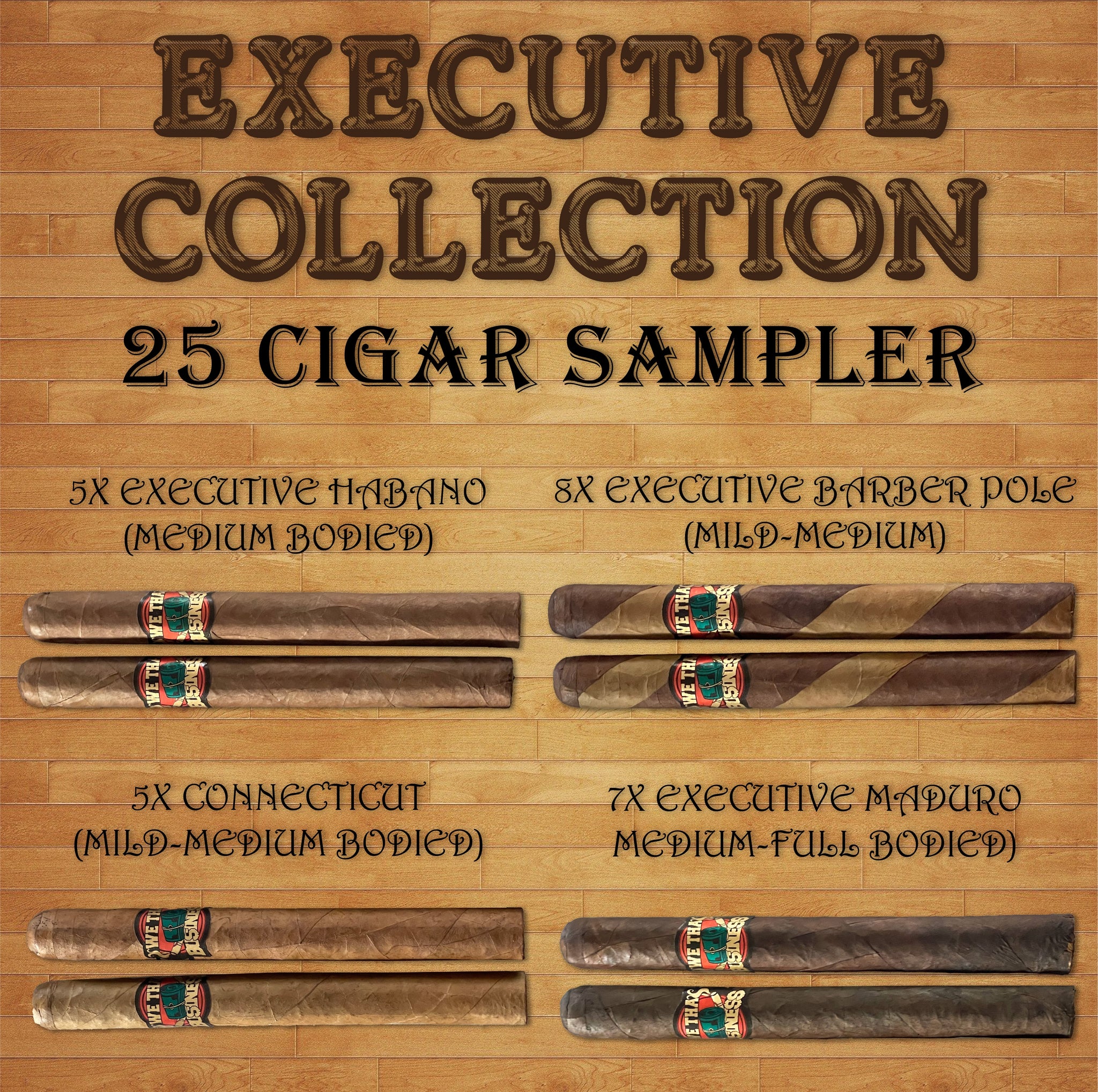 Executive Collection Sampler (25-Pack) in a Gold Foil Box – We Tha Business
